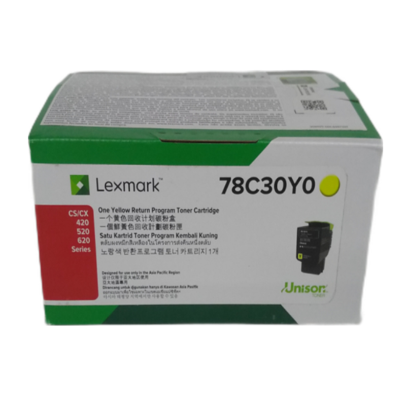利盟 LEXMARK 墨粉 78C30Y0 (黄色) 适用于CX421adn-融创集采商城